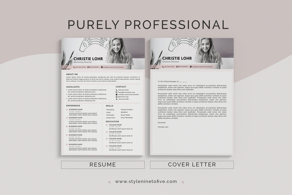 PURELY PROFESSIONAL - Application Package – Style Nine to Five
